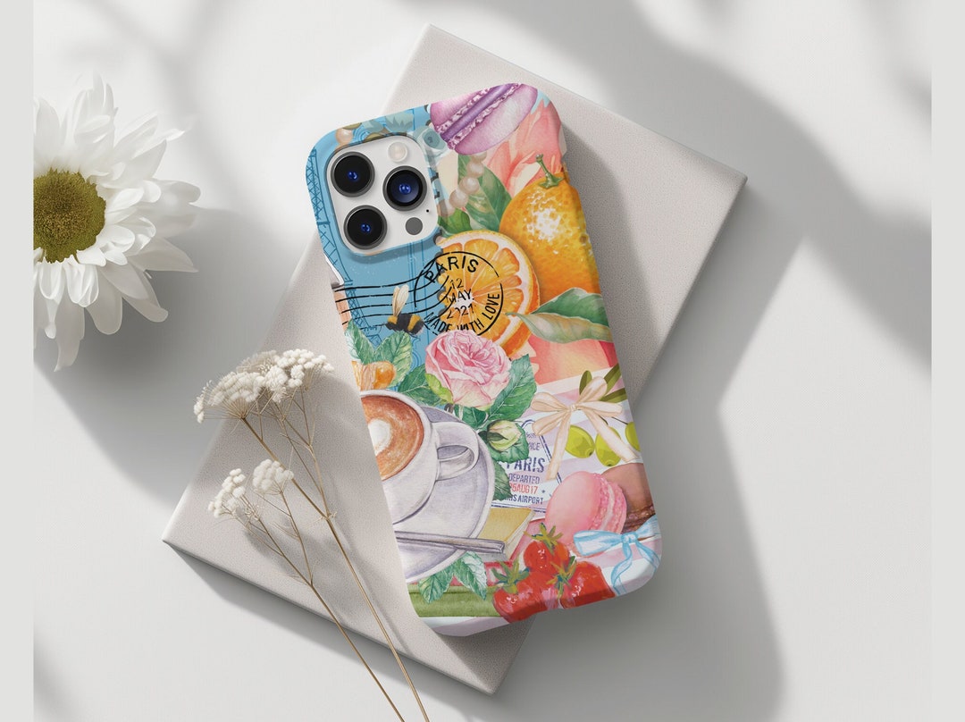 In Cafe Coquette Collage Phone Case Paris Aesthetic Cottagecore ...