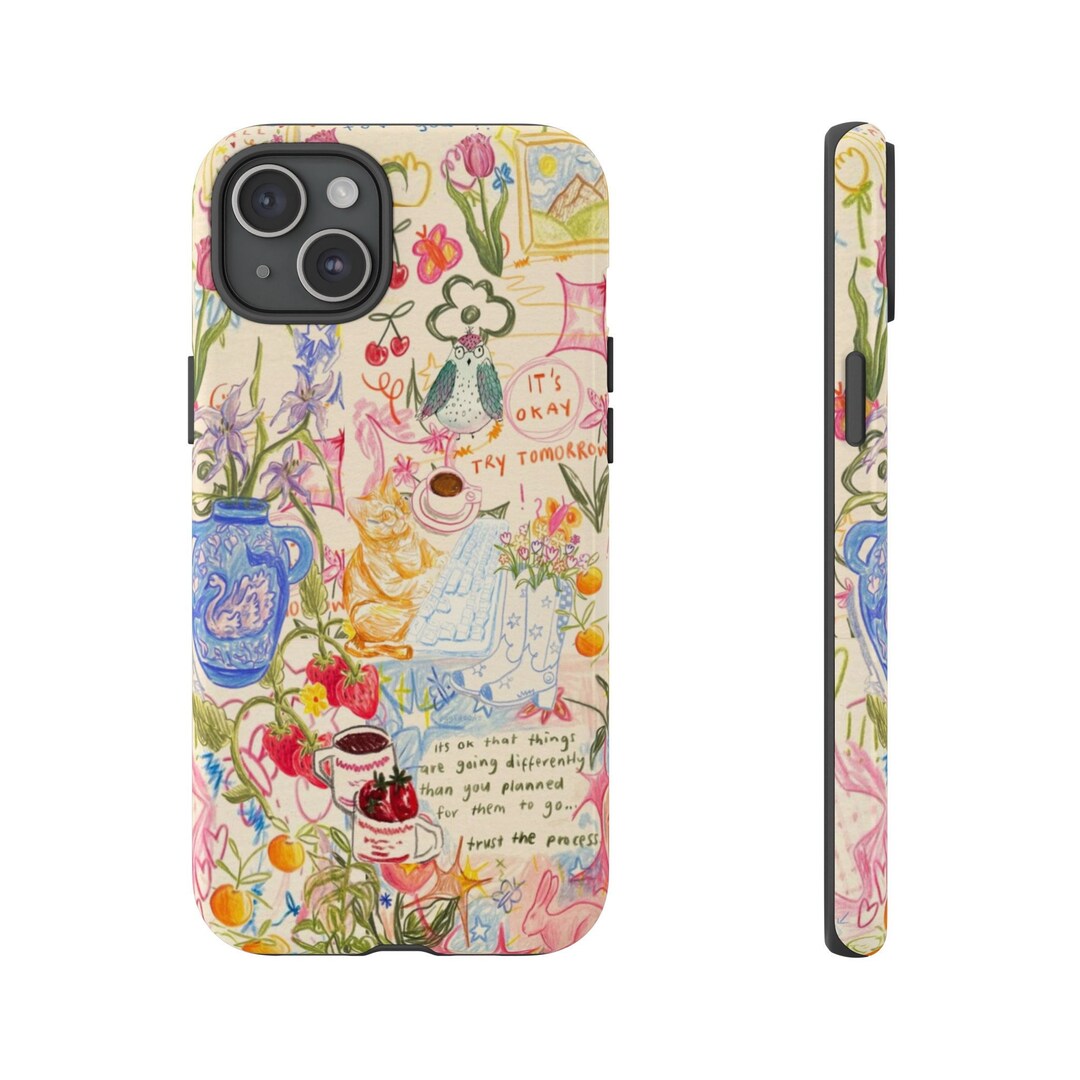 It's OK Cute Aesthetic Phone Case Collage Maximalist Cases Coastal ...
