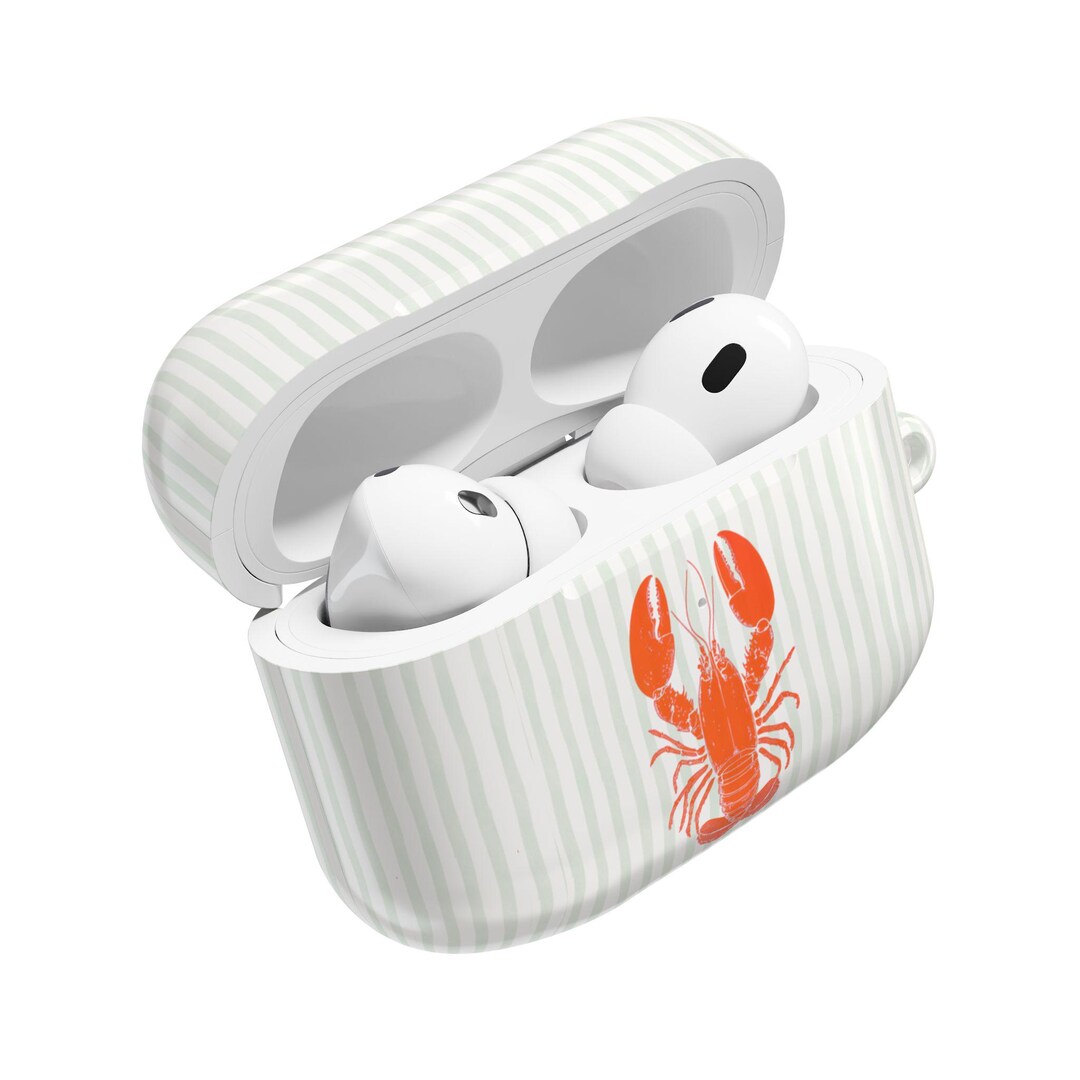 Fisherman AirPod Case Fish Accessories Cute Crayfish Lobster Summer Airpods Cases 2nd 3rd 4th ...