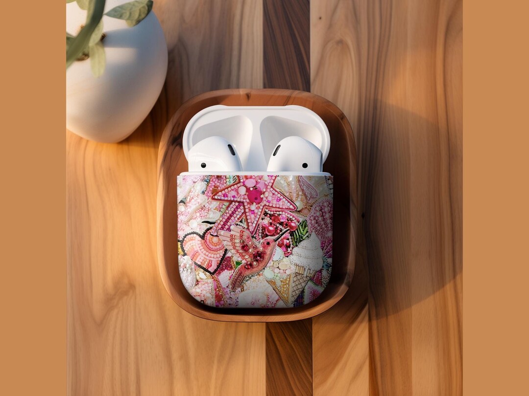 Pink AirPod Case Vintage Mosaic Collage Accessories Girly Cute 2nd 3rd ...