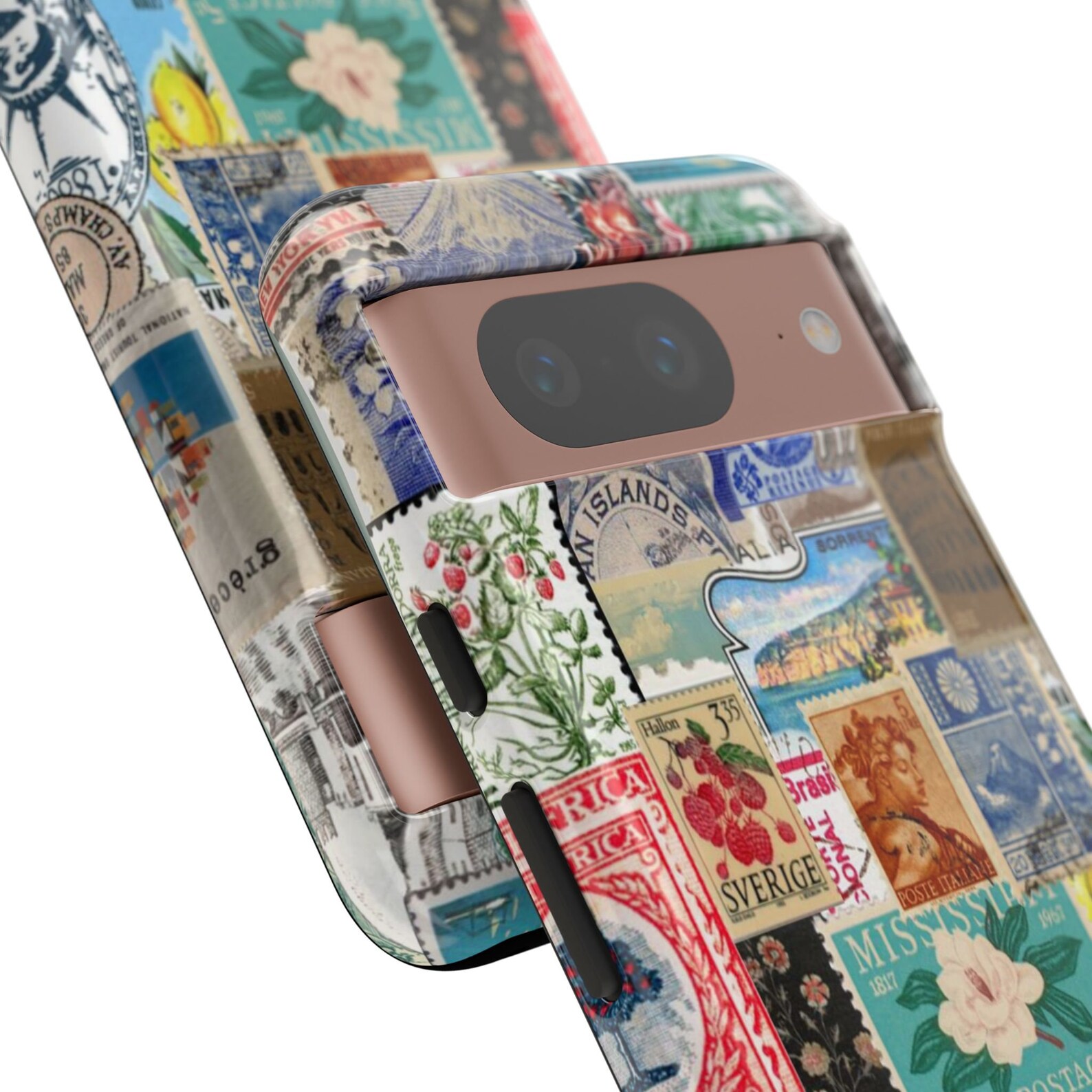 Vintage Stamps Collage Phone Case Retro Aesthetic Boho Post Cases ...