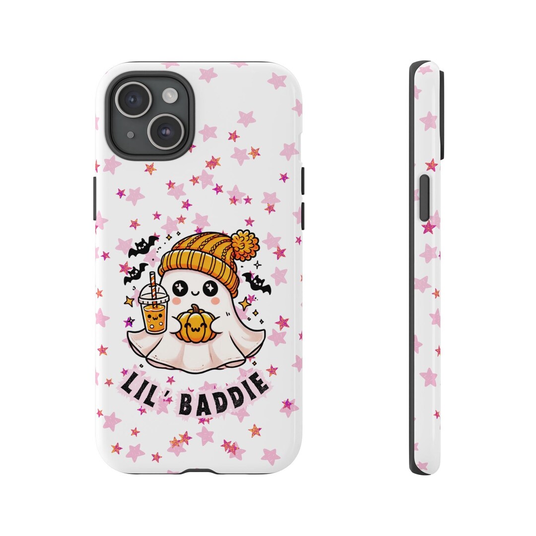 Lil Baddie Cute Ghost Halloween Phone Case Aesthetic Spooky Season ...