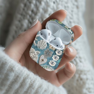 Silver Beaded AirPod Case Vintage Mosaic Collage Accessories Girly Cute ...
