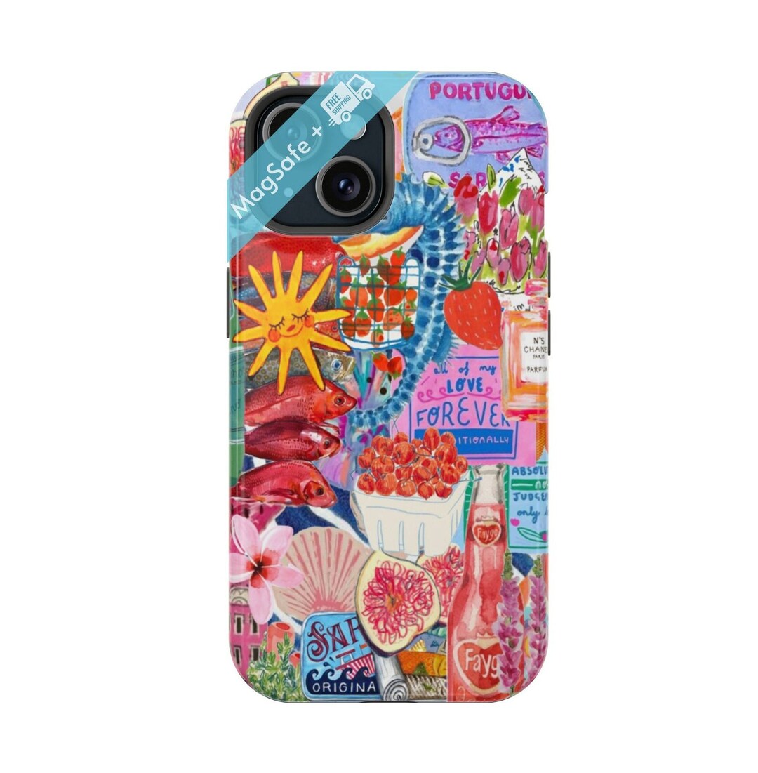 Portugal Summer Collage Magsafe Phone Case Mediterran Vacation ...