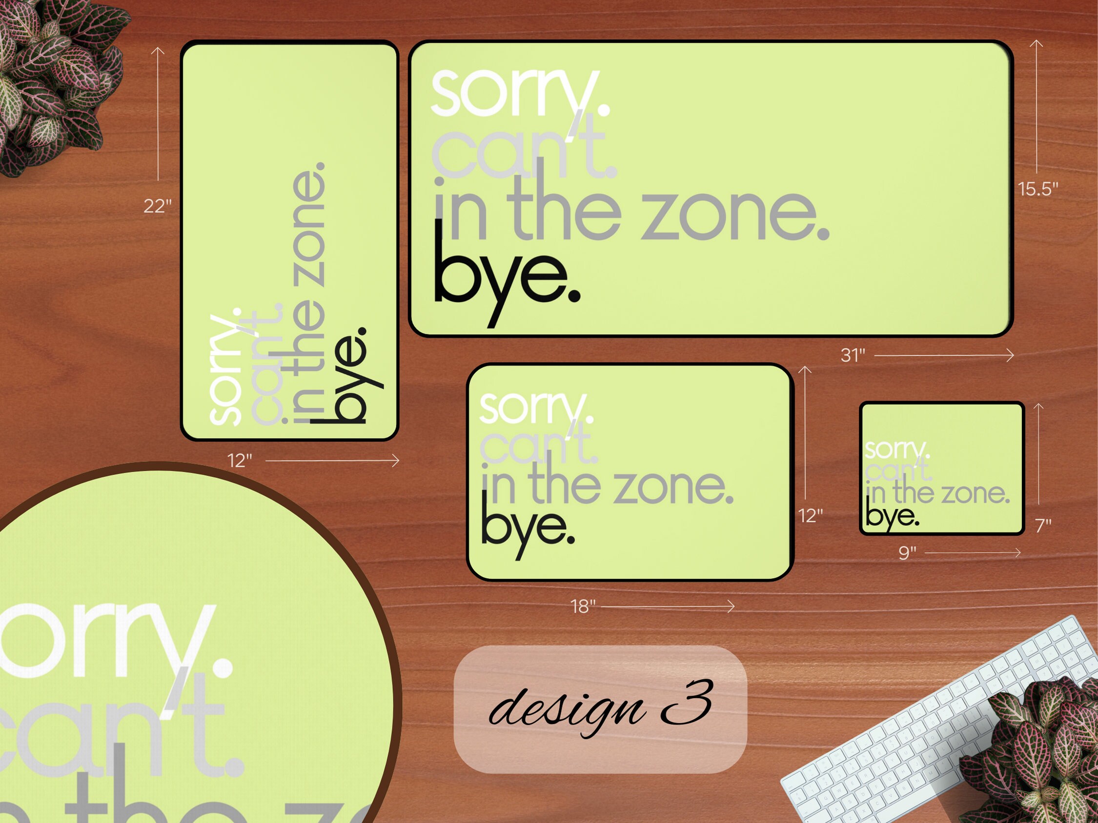 Affirmations Desk Mat, Funny Quote Office Decor, Manifesting Large ...