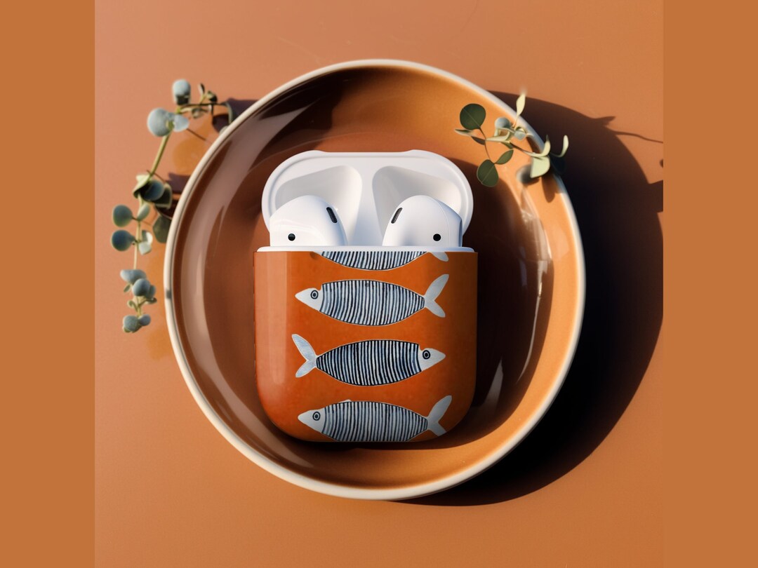 AirPod Case Da Fish Collage Accessories Cute Preppy Orange Blue Boho ...