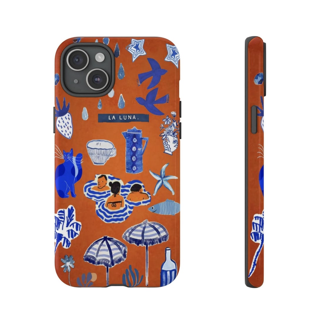 La Luna Preppy Collage Phone Case Aesthetic Vintage Boho iPhone Cases ...