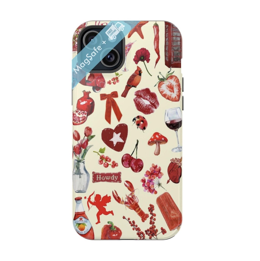 Red Coquette Aesthetic Magsafe Phone Case Collage Coastal Cowgirl Howdy ...