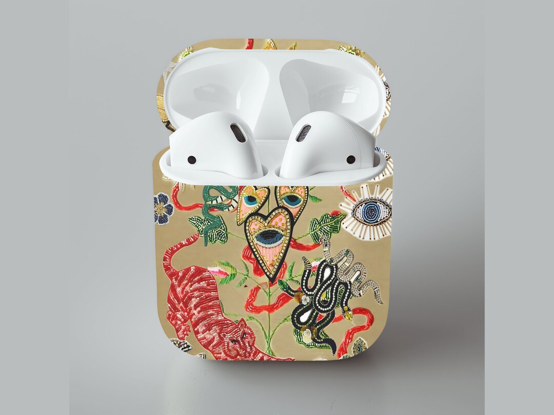 AirPod Case Vintage Mosaic Collage Accessories Cute Sun & Snakes 2nd ...