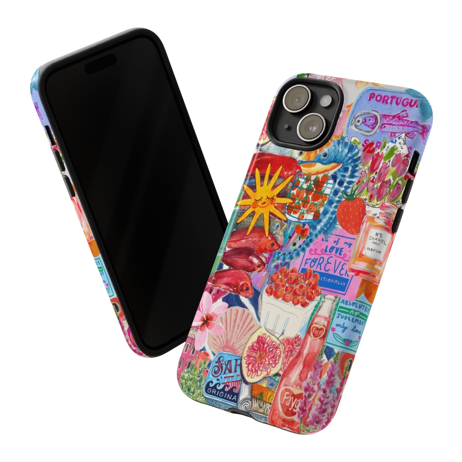 Portugal Summer Collage Phone Case Mediterran Vacation Scrapbook Case ...