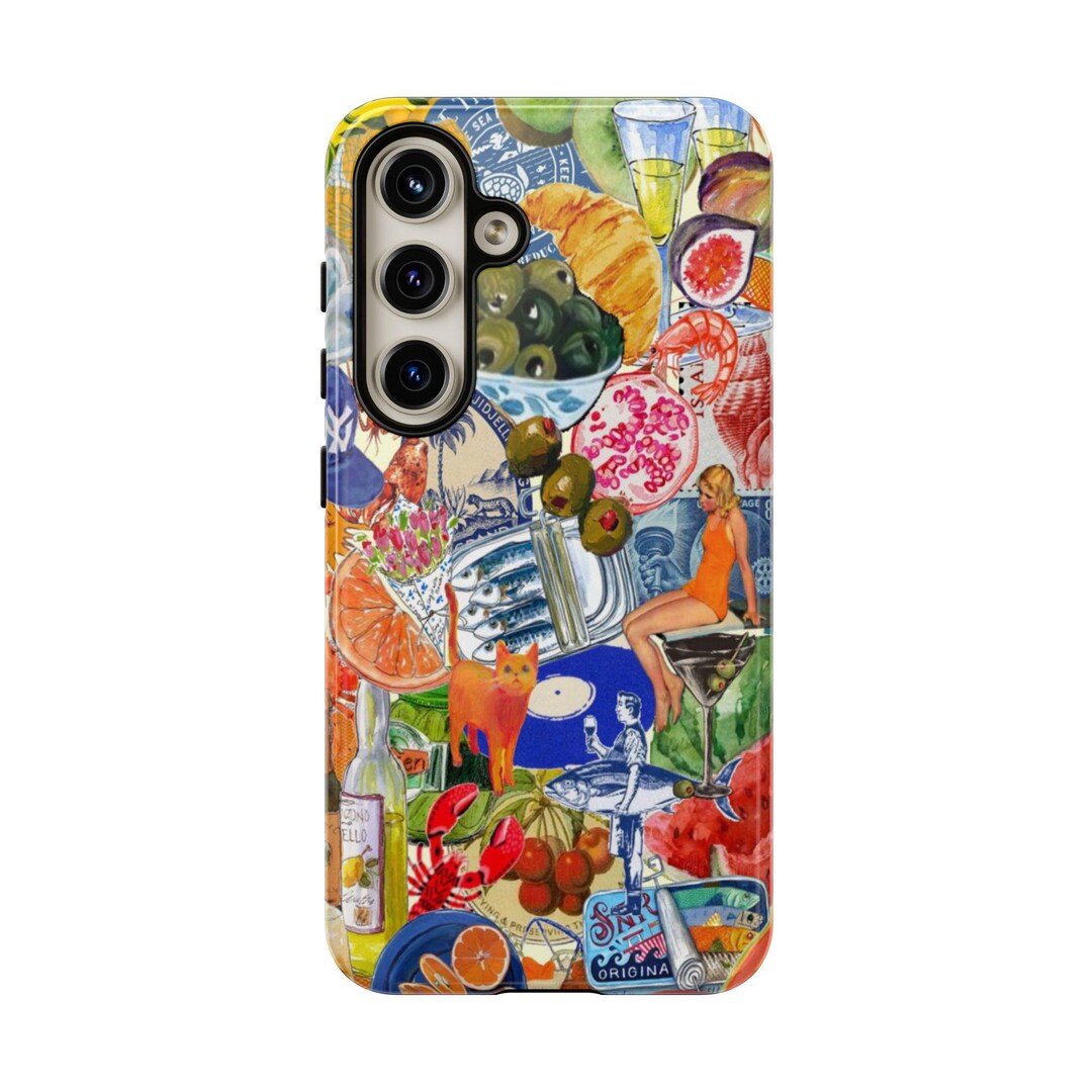 European Summer Collage Phone Case Samsung Galaxy Phone Case Mediterran ...