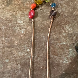 Simple Medieval Style Hairpin With Glass in LGBTQ Pride Colors ...