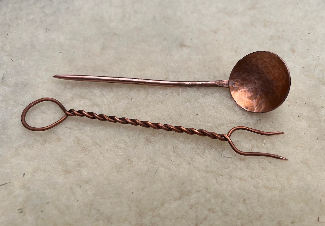 Dinner Set, Roman Fork and Spoon Set. Medieval Cutlery, Rustic Cutlery ...