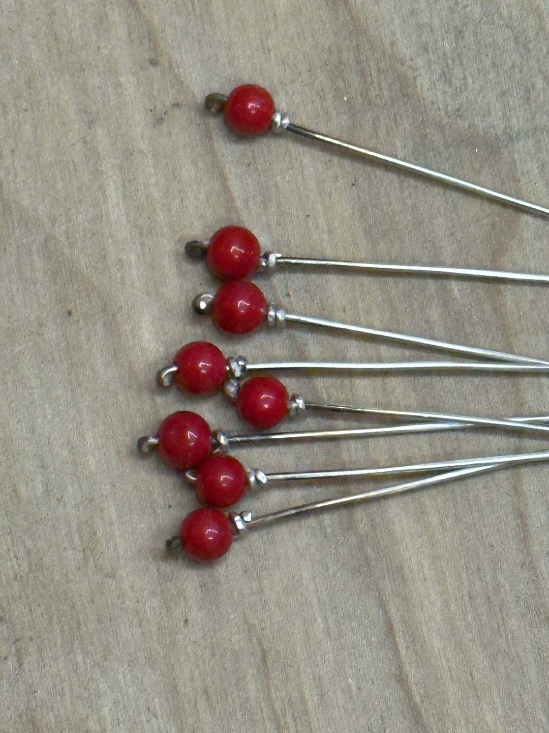 PAIR of Sterling Silver Medieval Veil Pins. 925 Silver Medieval Dress ...