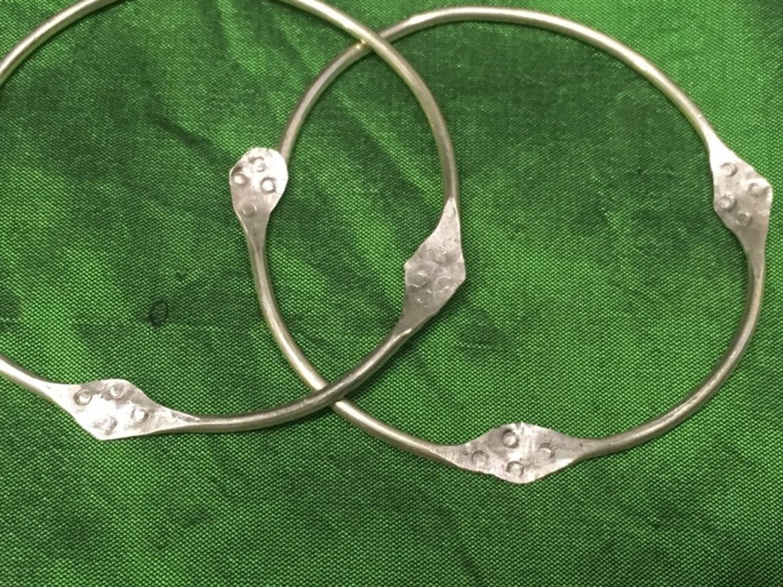 Pair or Novgorod Temple Rings. Brass Slavic Temple Rings. - Etsy