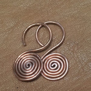 Pair of Spiral Slavic Temple Rings. Western Slavic Temple Rings. Kievan ...