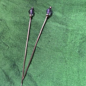 PAIR of Brass Medieval Veil Pins. Medieval Dress Pin. Renaissance Pins ...