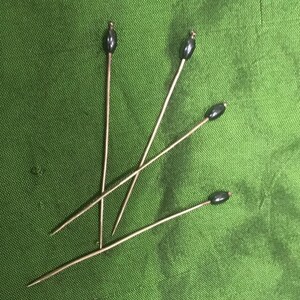 PAIR of Brass Medieval Veil Pins. Medieval Dress Pin. Renaissance Pins ...