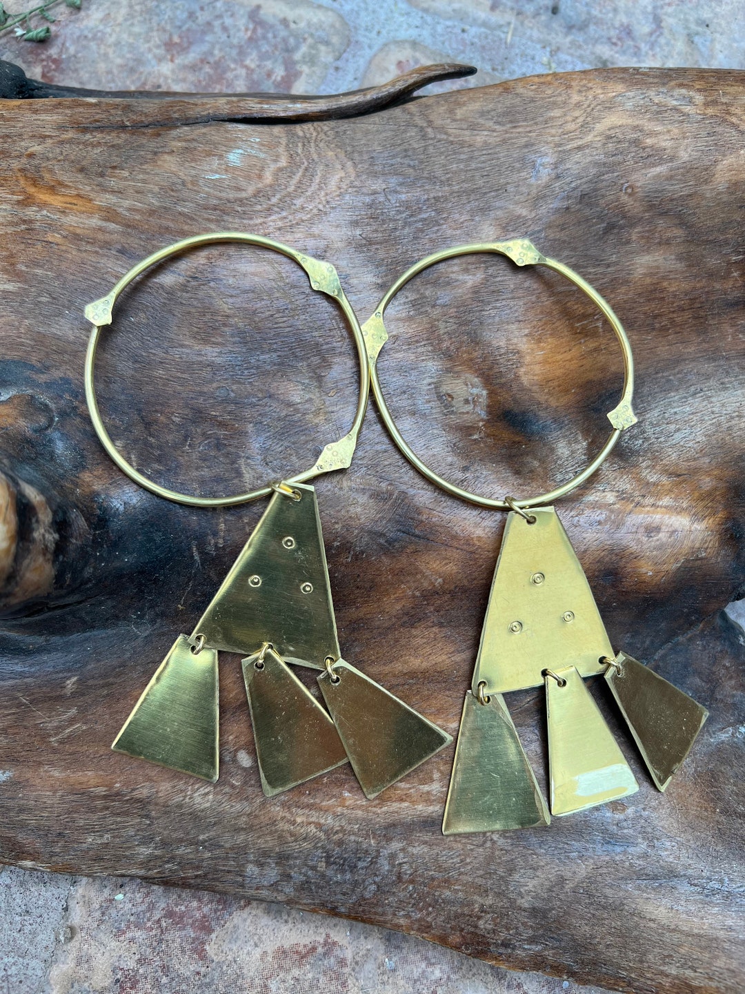 Pair of Novgorod Pendant Temple Rings. Slavic Temple Rings. Kievan Rus ...