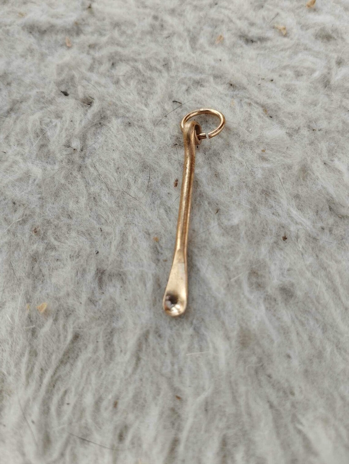 Tiny Viking Ear Spoon, Toothpick, and Tweezers. Bronze Early Medieval ...