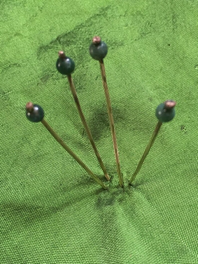 PAIR of Brass Medieval Veil Pins. Medieval Dress Pin. Renaissance Pins ...