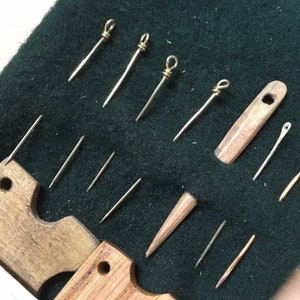 Viking Sewing Kit. Birka Wallet With a Set of Sewing Tools. Norse ...