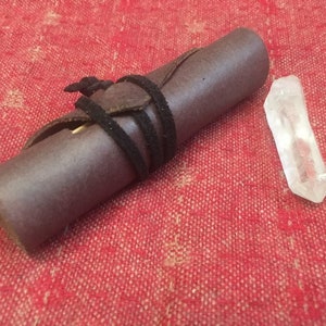 Medieval Leather Needle Case. Historical Needle Roll With a Set of Wood ...