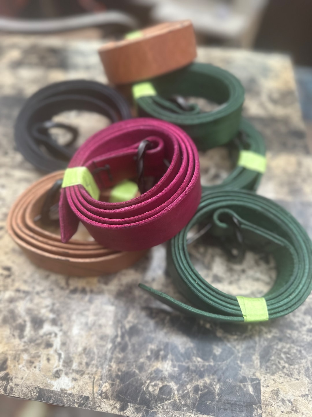 Medieval Belt With Forged Buckle; Made of Genuine Leather, 100% Hand ...