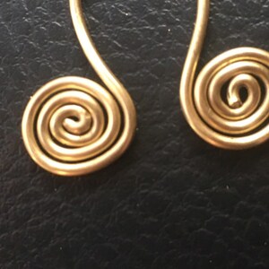 Pair of Spiral Slavic Temple Rings. Severyane Temple Rings. Kievan Rus ...