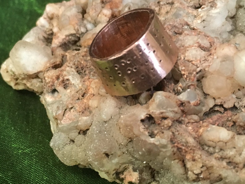 Copper Medieval Thimble Ring. Replica of Medieval Thimble. Viking ...