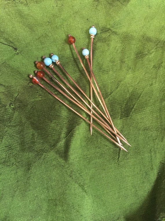 PAIR of Brass Medieval Veil Pins. Medieval Dress Pin. - Etsy UK