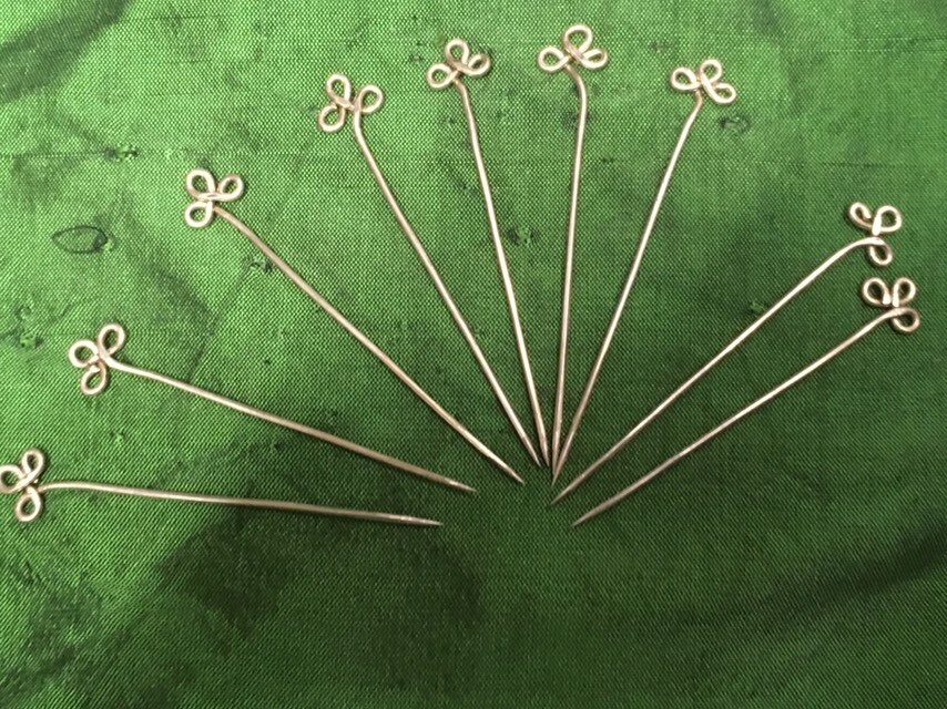 Medieval Brass or Copper Pins. Veil Pins. Sewing Pinned | Etsy