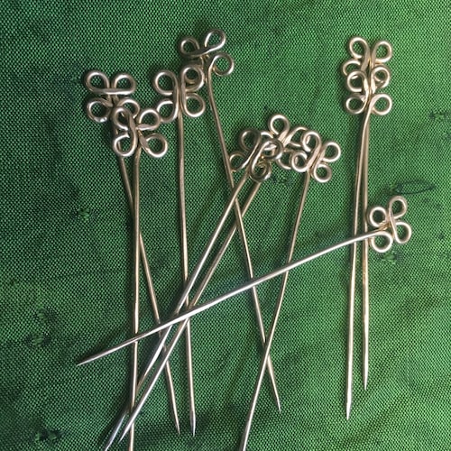 Medieval Brass or Copper Pins. Veil Pins. Sewing Pinned - Etsy