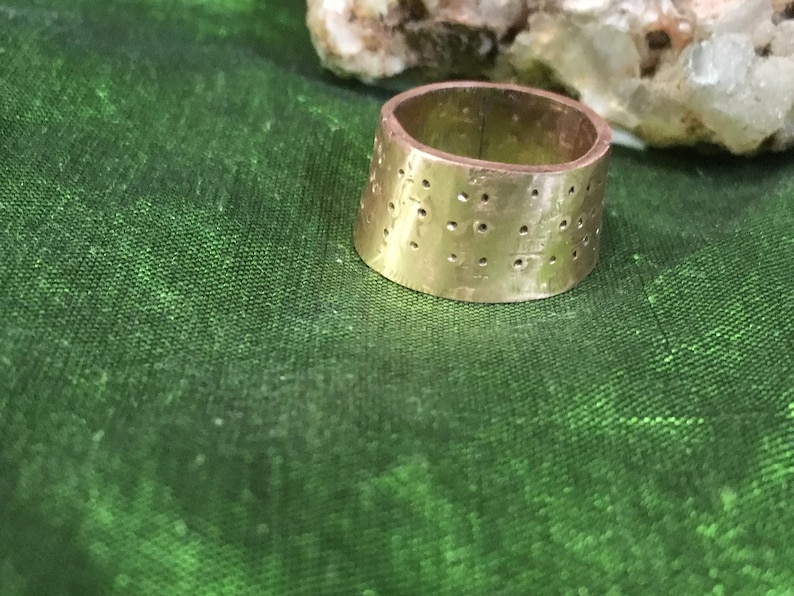 Copper Medieval Thimble Ring. Replica of Medieval Thimble. Viking ...
