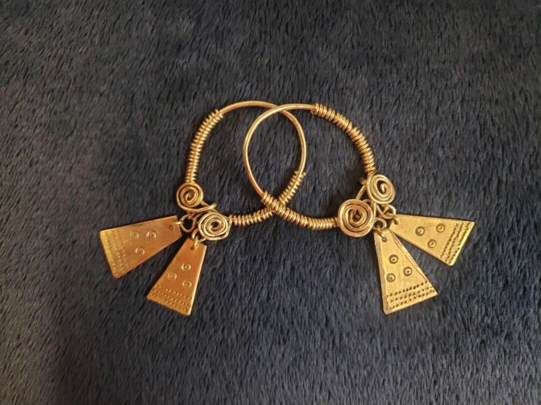 Slavic Temple Rings/ Baltic Temple Rings/ Pendant Temple Rings/ Kievan ...