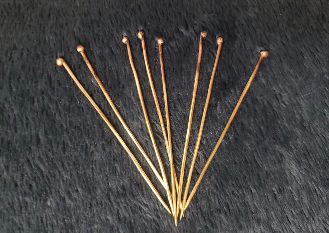 Medieval Brass Pins. Veil Pins. Sewing Pinned Needles. Dress Pins for ...