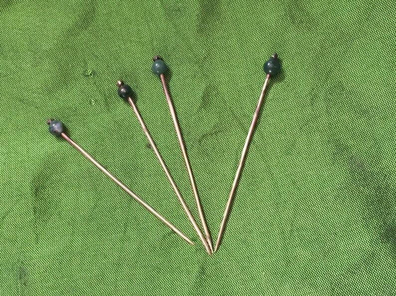 PAIR of Brass Medieval Veil Pins. Medieval Dress Pin. Renaissance Pins ...