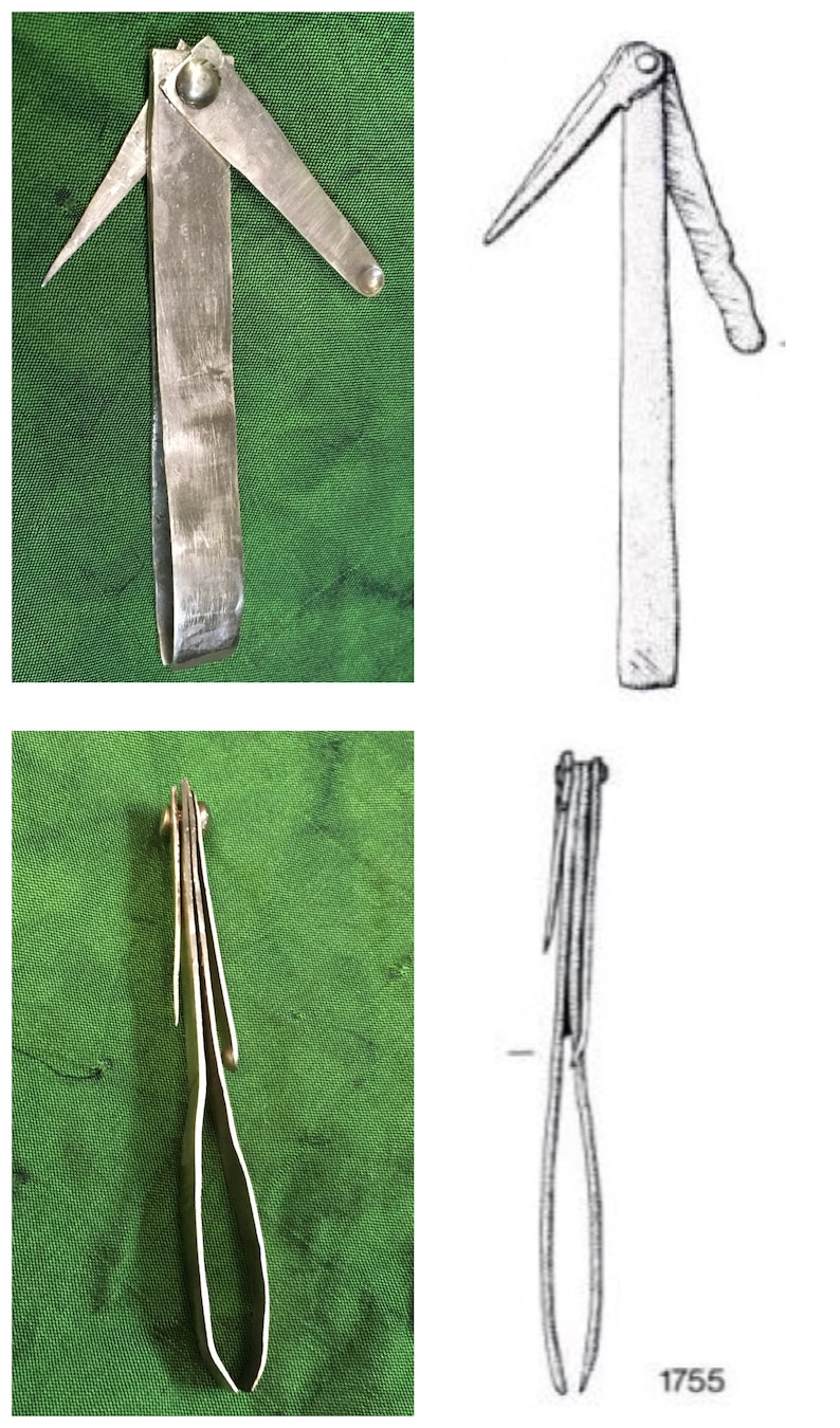 Medieval Toiletry Set. Medieval Grooming Set. Medieval Tweezers. - Etsy