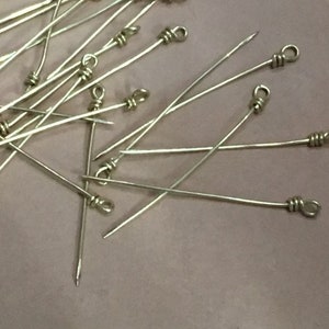 10 Medieval Brass Pins.viking Pins. Veil Pins. Sewing Pinned Needles ...
