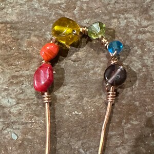 Simple Medieval Style Hairpin With Glass in LGBTQ Pride Colors ...