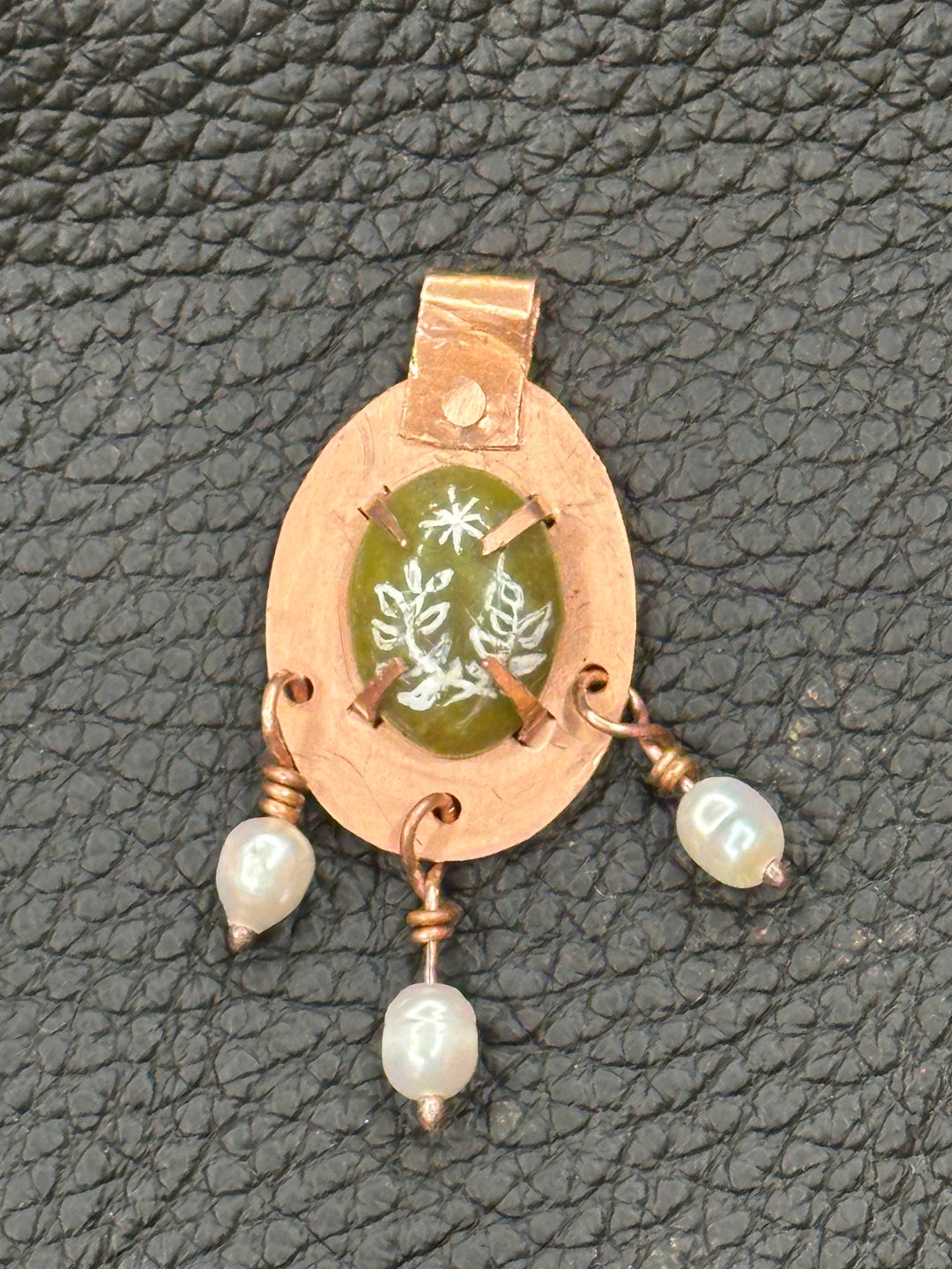 SCA Order of Laurel Copper Medallion With Painted Jasper and Natural ...