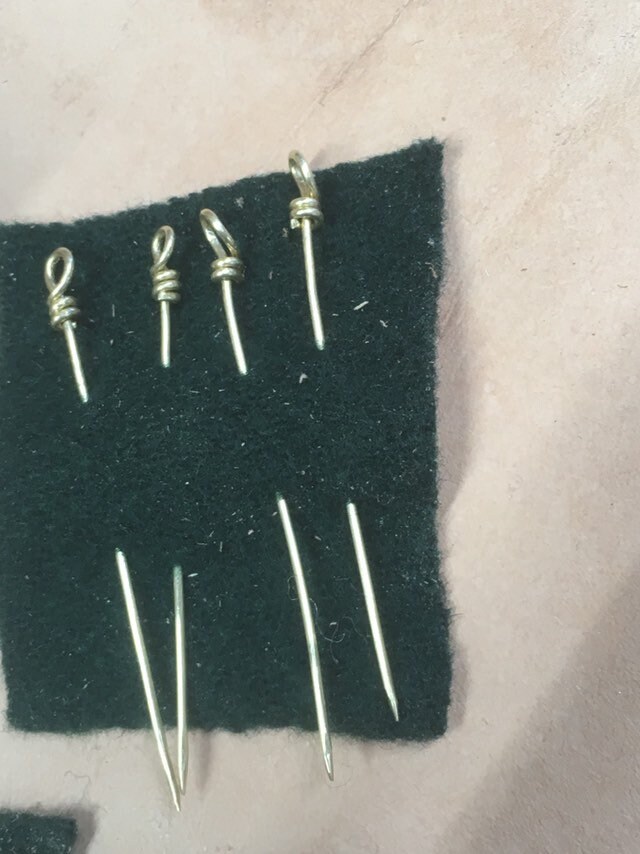 10 Medieval Brass Pins.viking Pins. Veil Pins. Sewing Pinned | Etsy