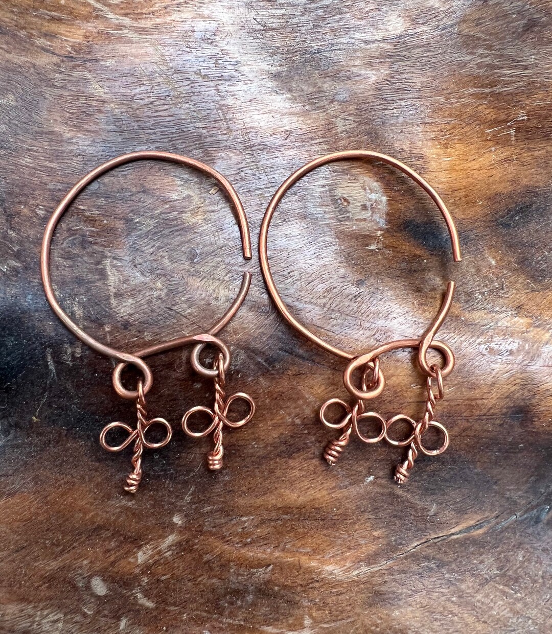 Pair Copper Western Slav Temple Rings. Great Moravian Temple Rings ...