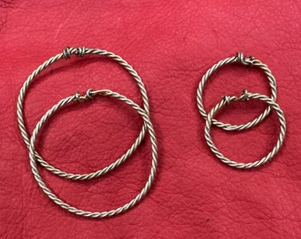 Pair of Slavic Temple Rings. Great Moravian Temple Rings. Kievan Rus ...