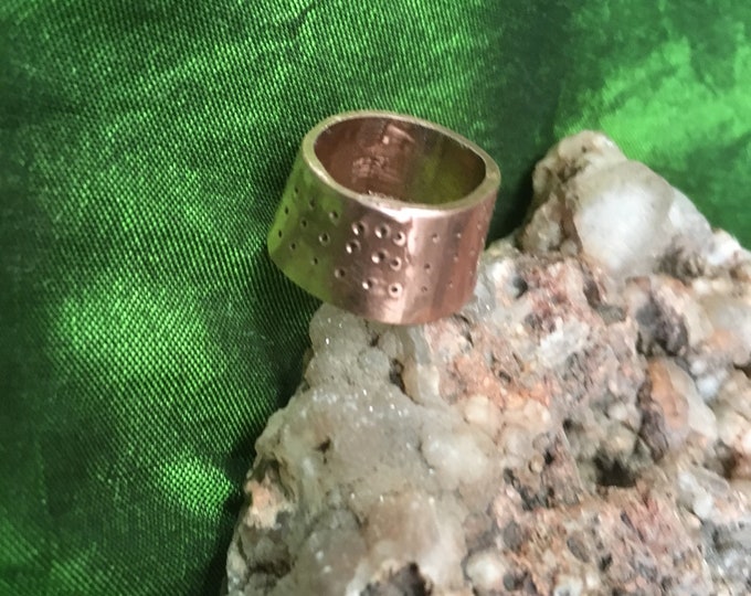 Copper Medieval Thimble Ring. Replica of Medieval Thimble. Viking ...