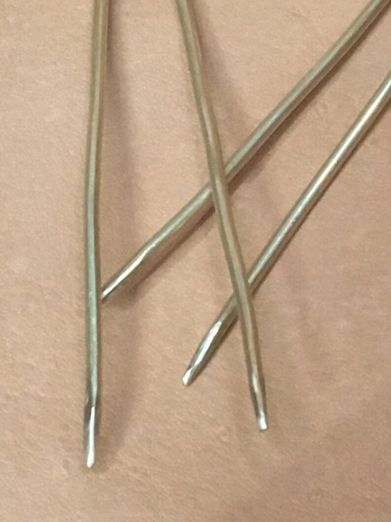 Brass or Sterling Silver Medieval Hairpin. Handcrafted - Etsy UK