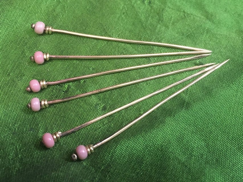 PAIR of Brass Medieval Veil Pins. Medieval Dress Pin. Renaissance Pins ...