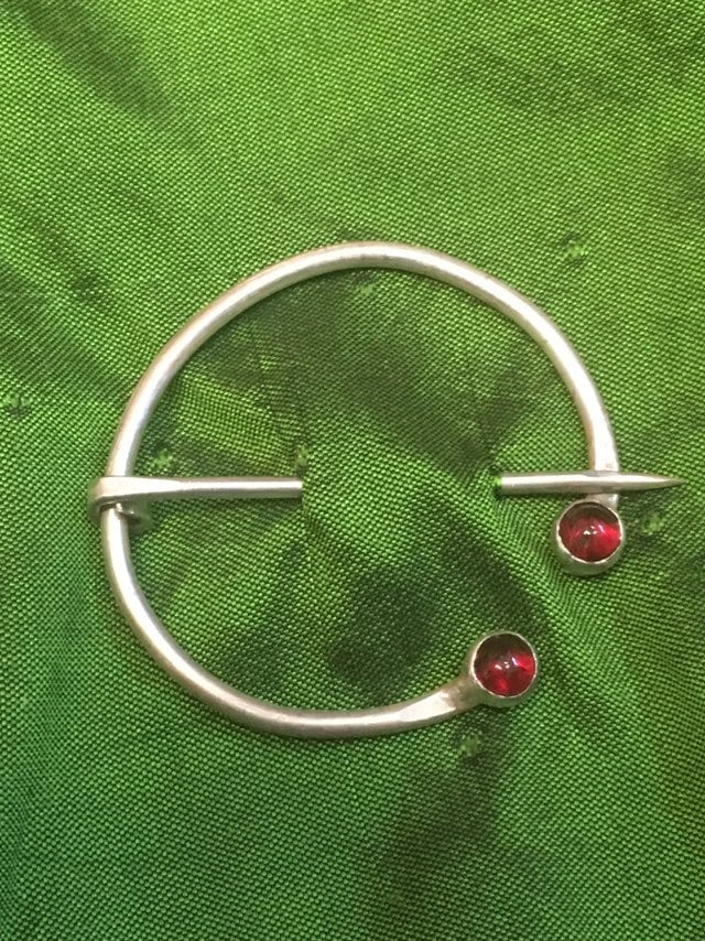 Sterling Silver Penannular Fibula Brooch. 925 Early Medieval | Etsy