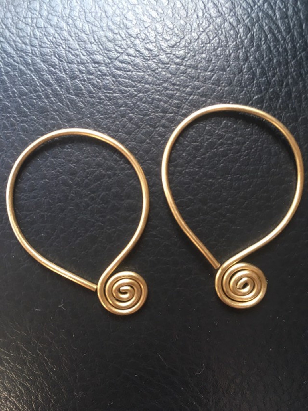 Pair of Spiral Slavic Temple Rings. Temple Rings From Staraya Ladoga ...