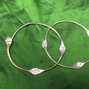 Pair or Novgorod Temple Rings. Brass Slavic Temple Rings. Kievan Rus ...